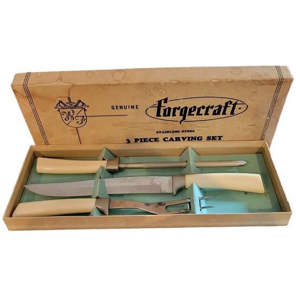 Washington Forge | Dining | Vintage Forgecraft Stainless Steel 3 Piece ...